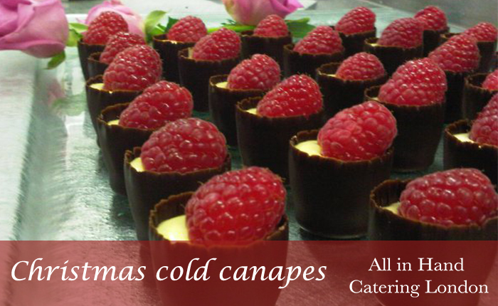 Cold Canapés for Christmas Parties – Corporate catering London